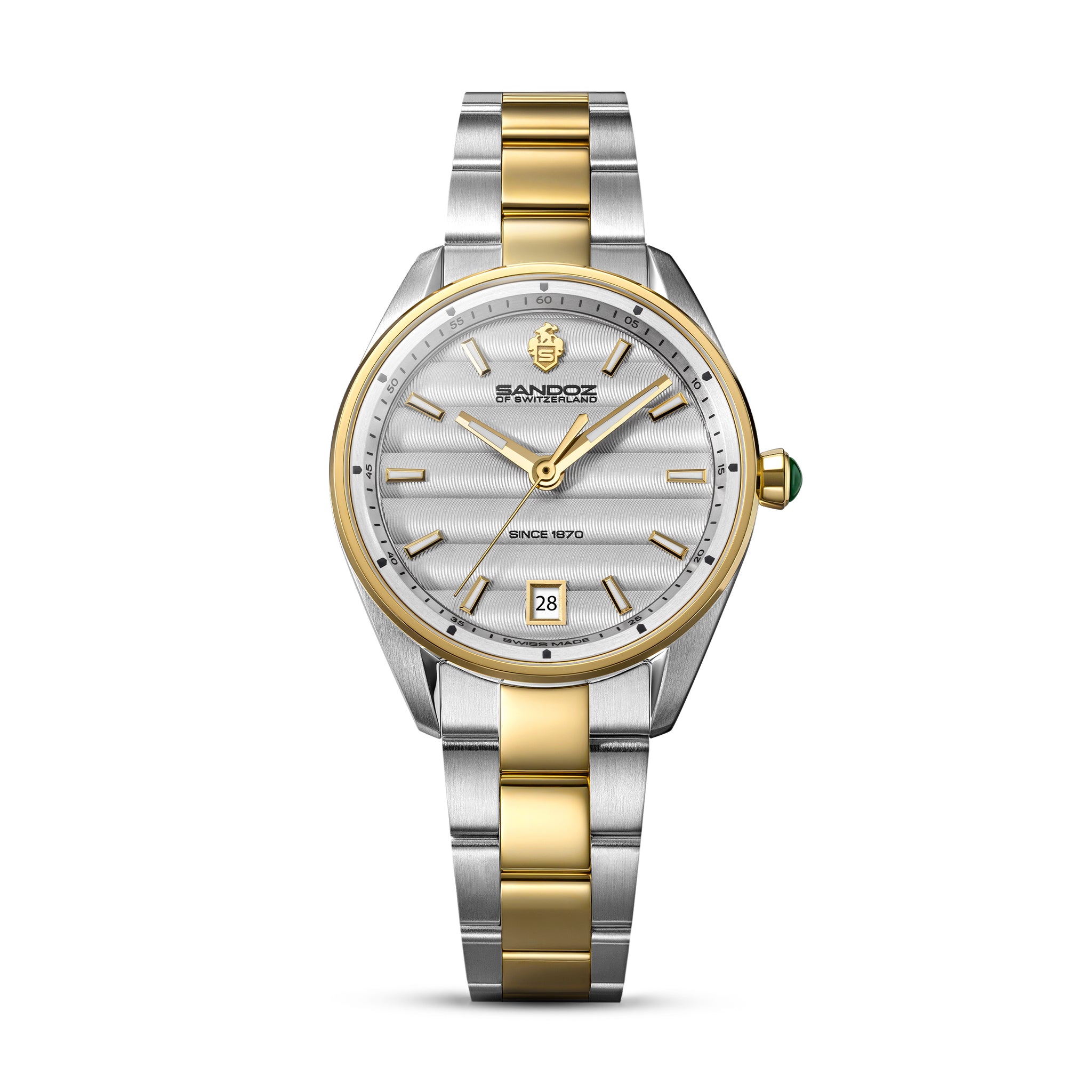 Bachelin Silver Dial Two Tone Watch | Sandoz